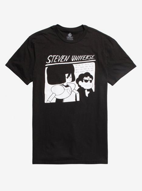 Steven Universe White Print T-Shirt | Hot Topic