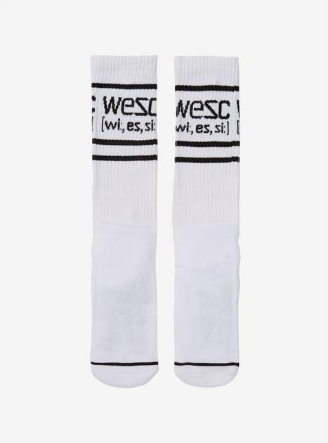 WeSC Pronunciation Crew Socks | Hot Topic