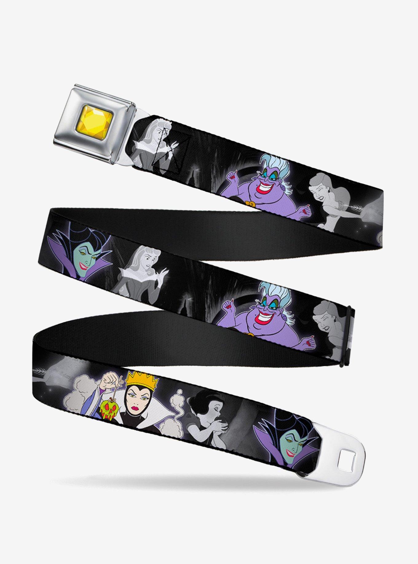 Disney Villains Hexing Princess Scenes Youth Seatbelt Belt | BoxLunch