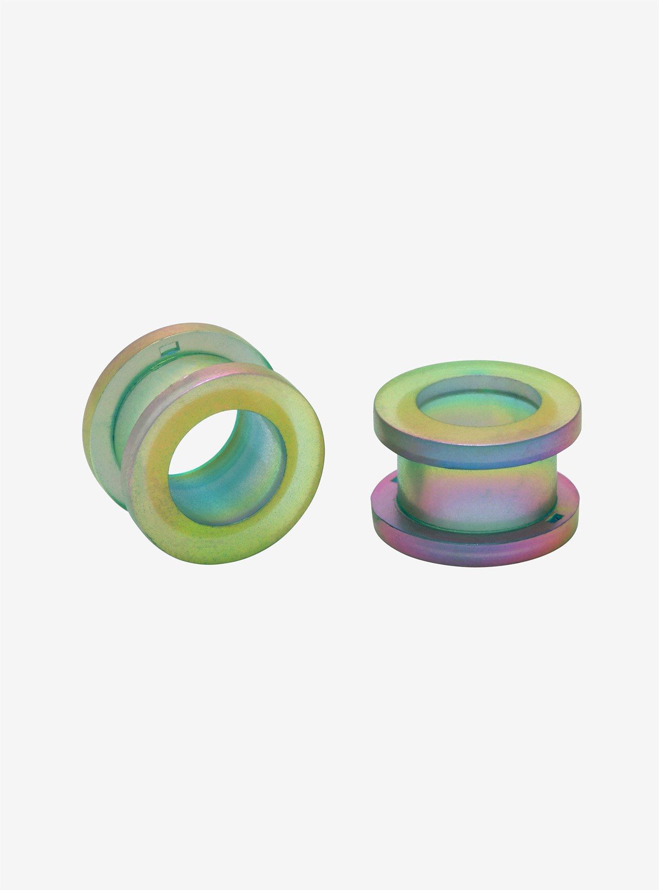 Rainbow Acrylic Tunnel Plug 2 Pack | Hot Topic