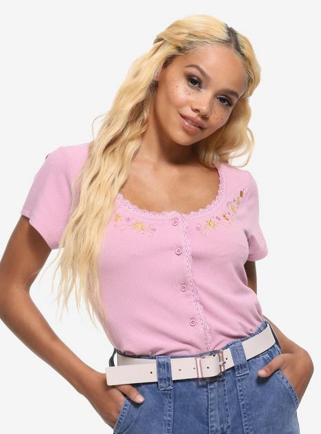 Her Universe Disney Tangled Button-Front Girls Top | Hot Topic