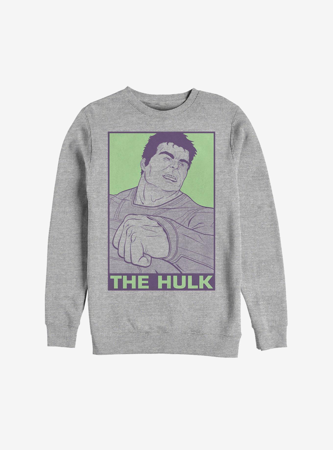 Marvel Hulk Pop Hulk Sweatshirt - GREY | BoxLunch