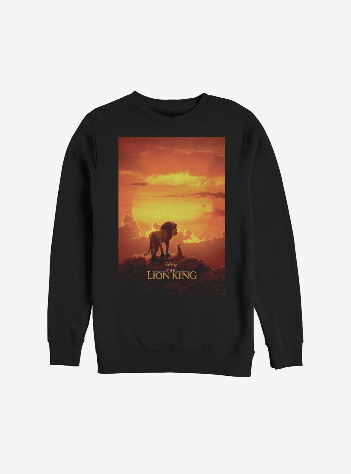 Disney The Lion King 2019 Pride Rock Poster Sweatshirt - BLACK | BoxLunch