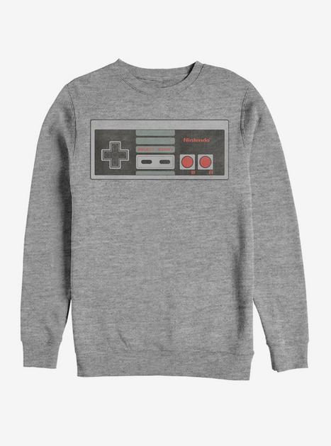 Nintendo Retro Controller Sweatshirt - GREY | BoxLunch