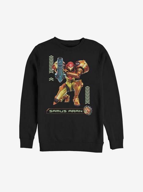 Nintendo Samus Aran Samus And Ball Sweatshirt - BLACK | BoxLunch