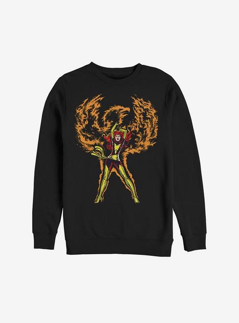 Marvel X-Men Dark Phoenix Rises Sweatshirt - BLACK | BoxLunch
