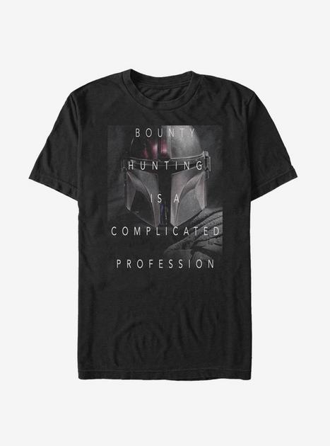 Star Wars The Mandalorian Bounty Overlay T-Shirt - BLACK | BoxLunch
