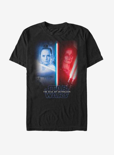 Star Wars: The Rise of Skywalker Split Rey T-Shirt - BLACK | Hot Topic