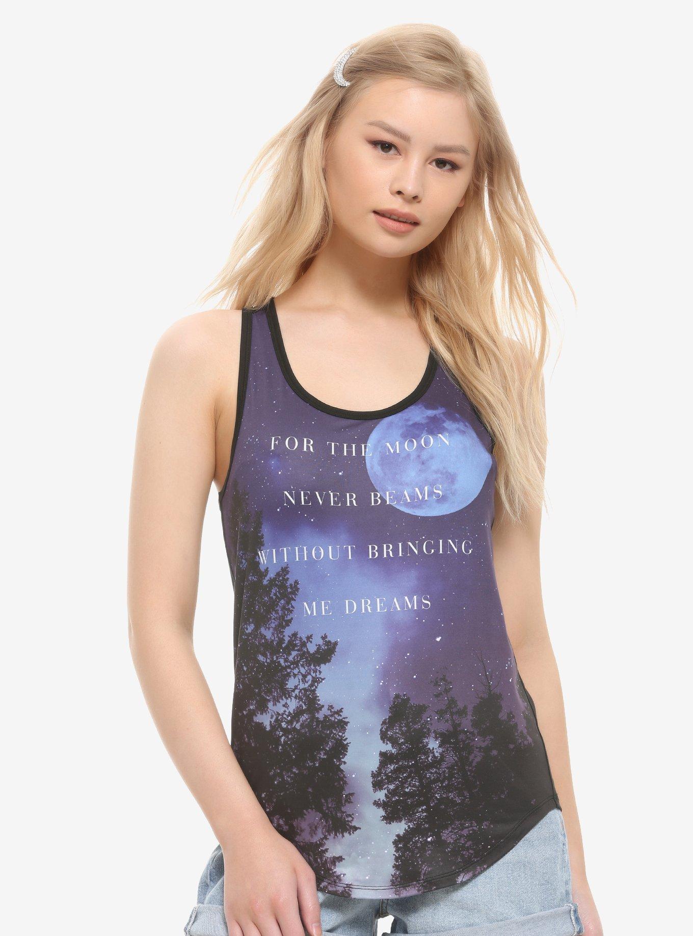Moon Dream Sublimation Lace Back Girls Tank Top | Hot Topic