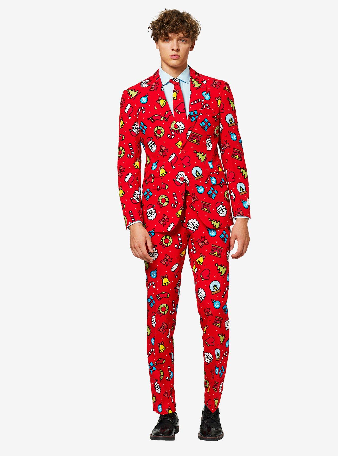 OppoSuits Men's Dapper Decorator Christmas Suit | Hot Topic