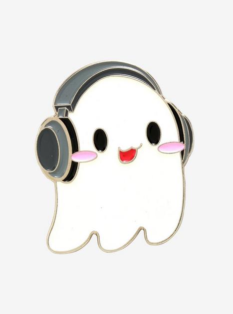 Headphones Ghost Enamel Pin | Hot Topic