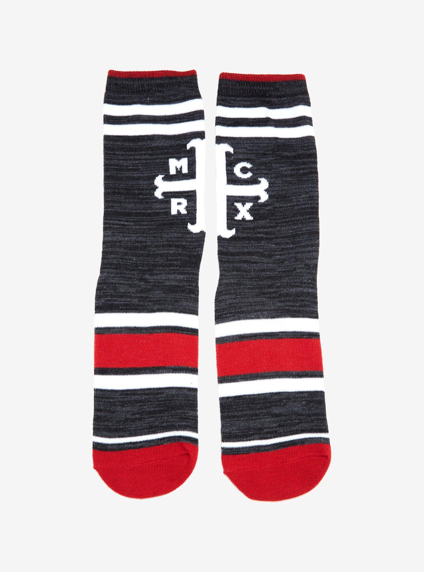 My Chemical Romance Striped Crew Socks | Hot Topic