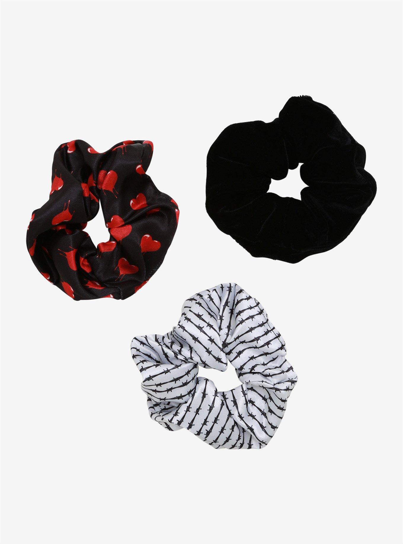 Barbed Wire Heart Scrunchie Set | Hot Topic