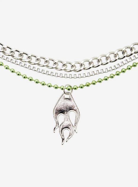 Flame Chain Choker Set | Hot Topic