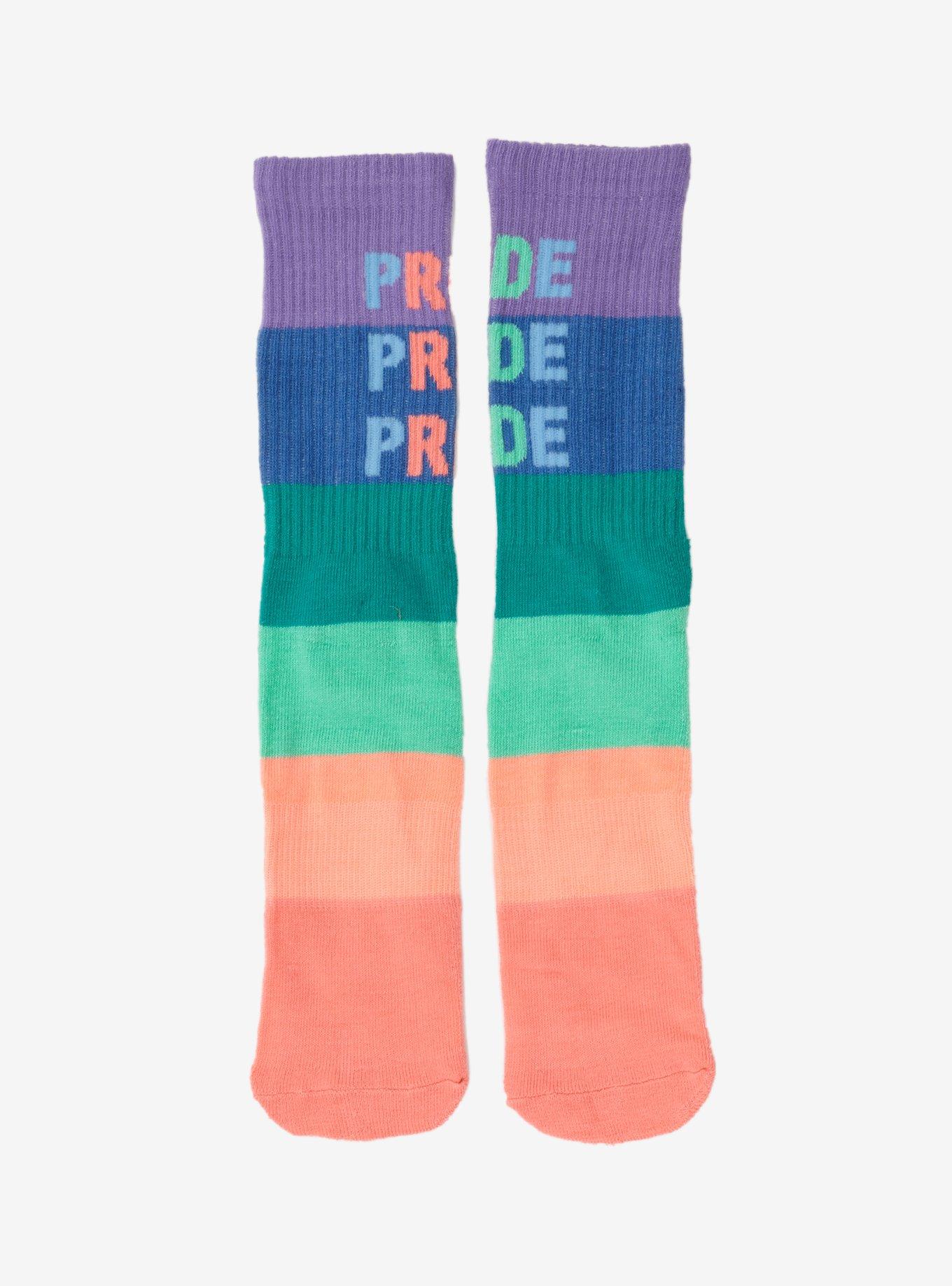 Pride Pride Pride Gradient Crew Socks - BoxLunch Exclusive | BoxLunch