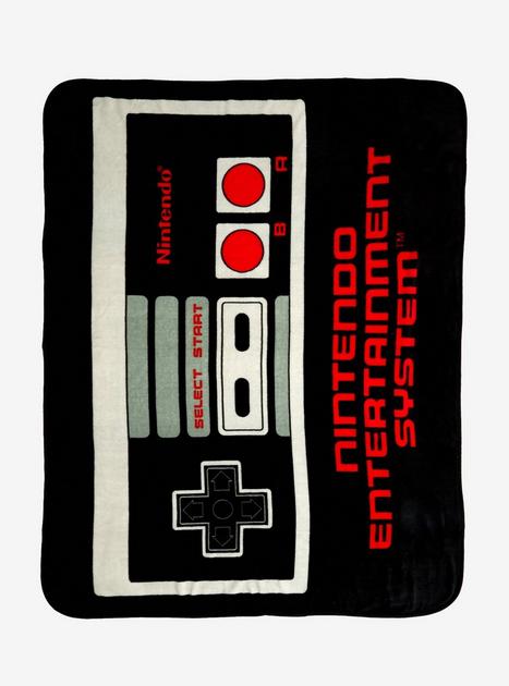 Nintendo NES Controller Plush Throw Blanket | Hot Topic
