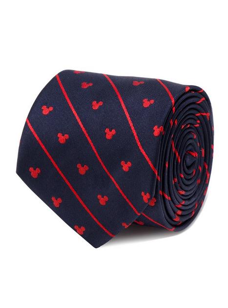 Disney Mickey Mouse Navy Pinstripe Tie | Hot Topic