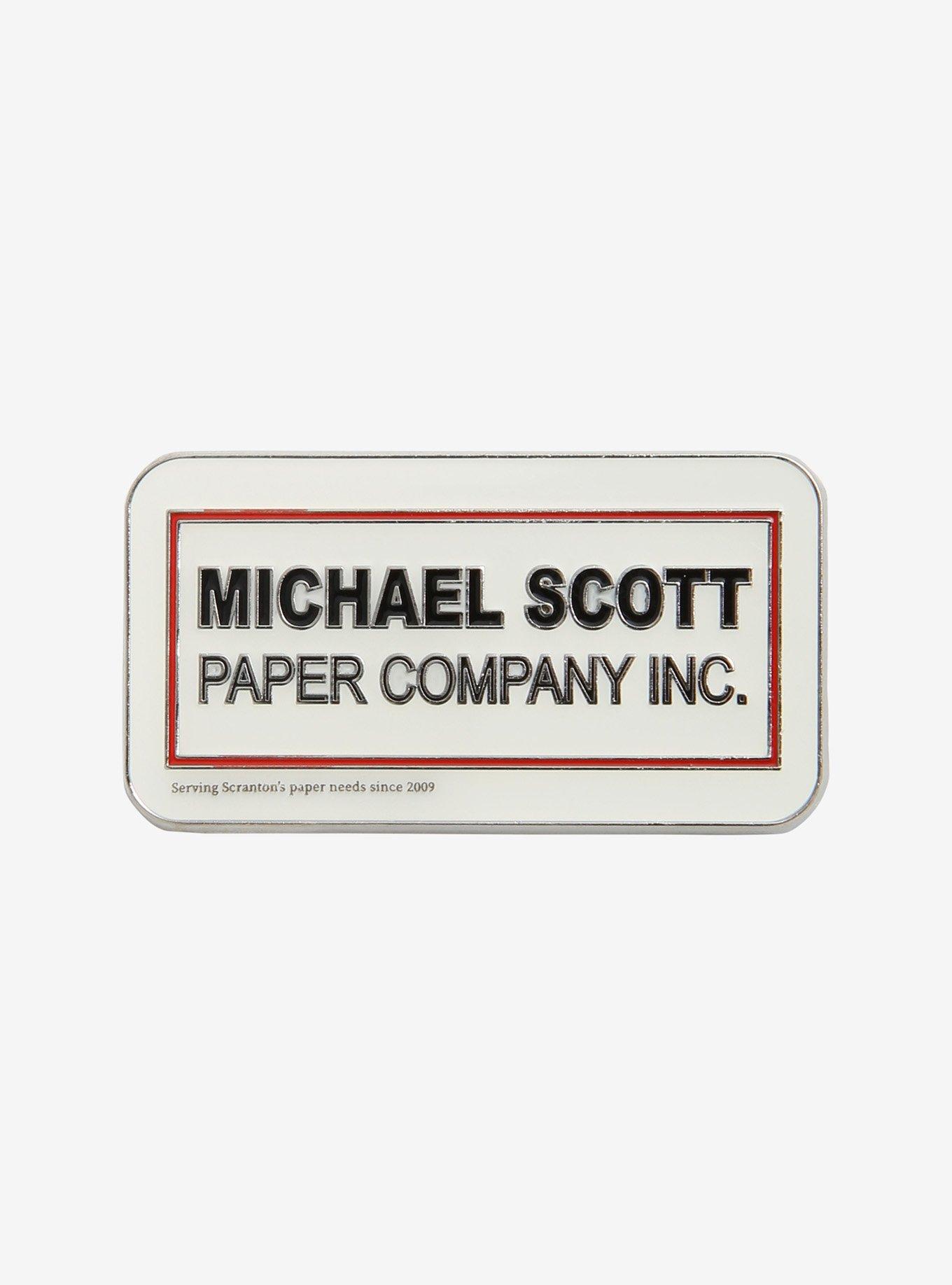 The Office Michael Scott Paper Company Inc. Enamel Pin - BoxLunch ...