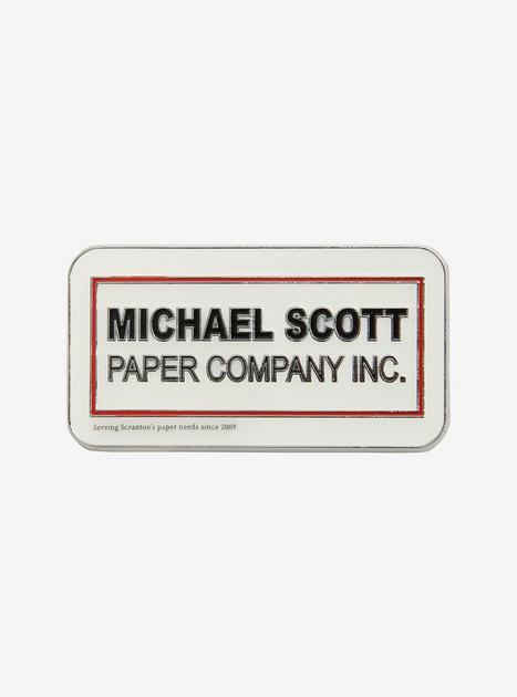 The Office Michael Scott Paper Company Inc. Enamel Pin - BoxLunch ...