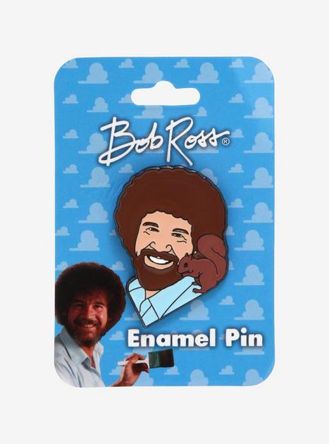 Bob Ross Shoulder Squirrel Enamel Pin | Hot Topic