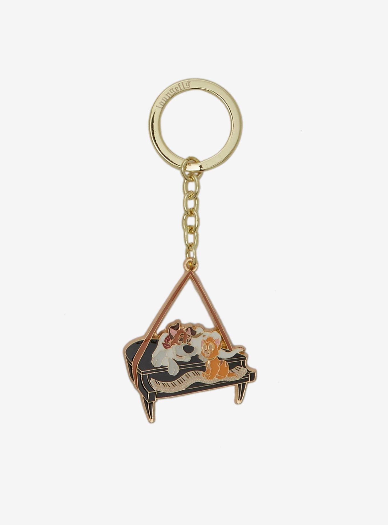 Loungefly Disney Oliver & Company Piano Enamel Keychain - BoxLunch ...