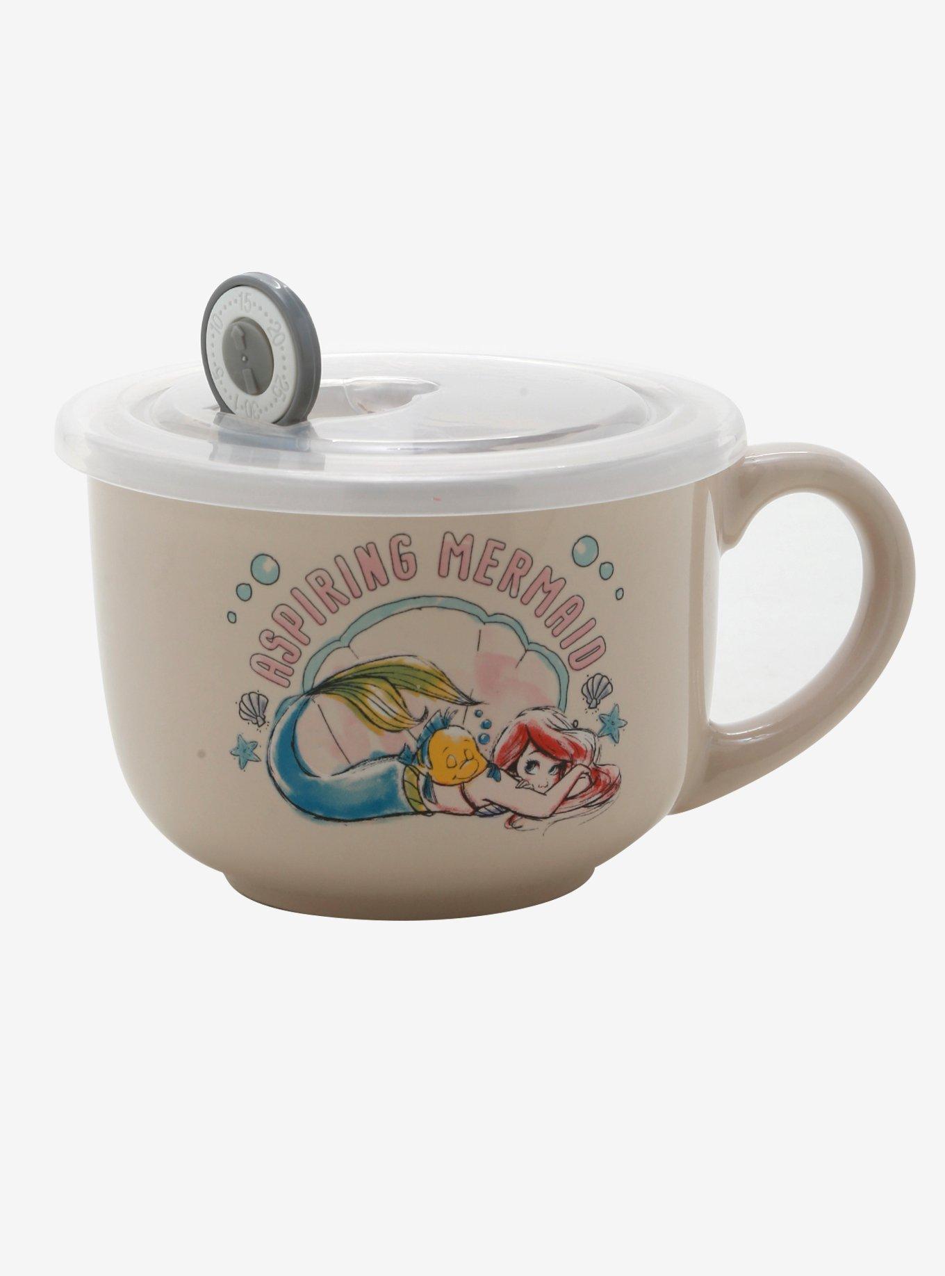 Disney The Little Mermaid Aspiring Mermaid Soup Mug With Lid | Hot Topic