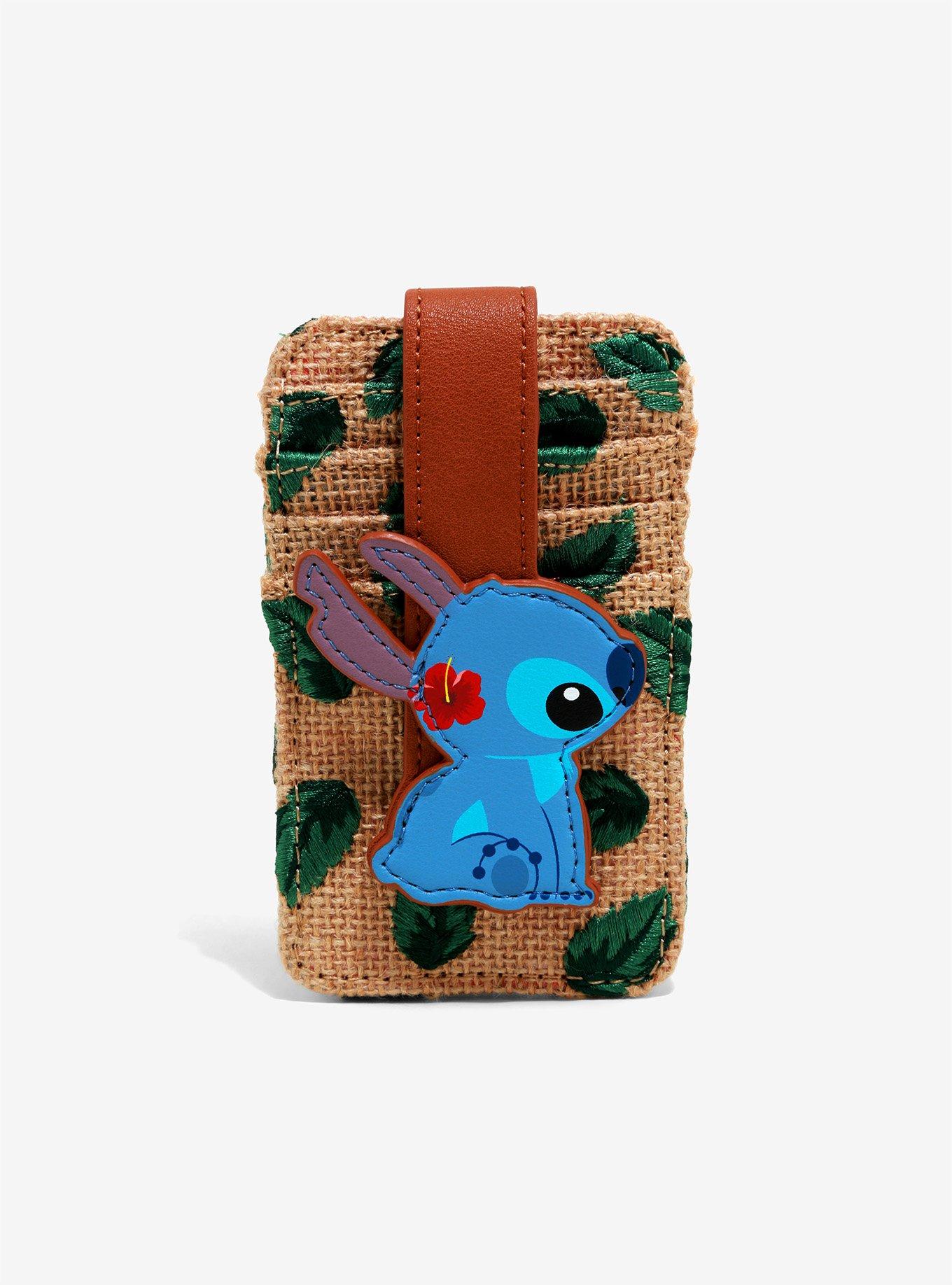 Loungefly Disney Lilo & Stitch Stitch with Leaves Burlap Cardholder ...