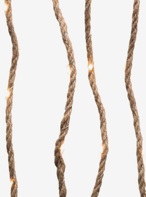 Brown Burlap Rope Lights With Warm White Lights | BoxLunch