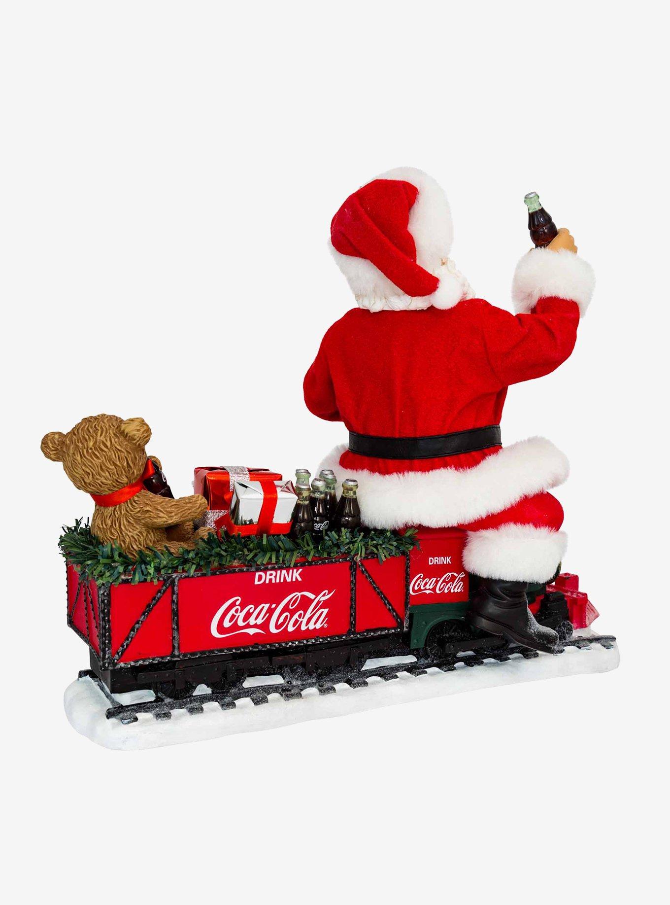 Coke Battery Operated Coca Cola Santa Train With Led Garland | BoxLunch