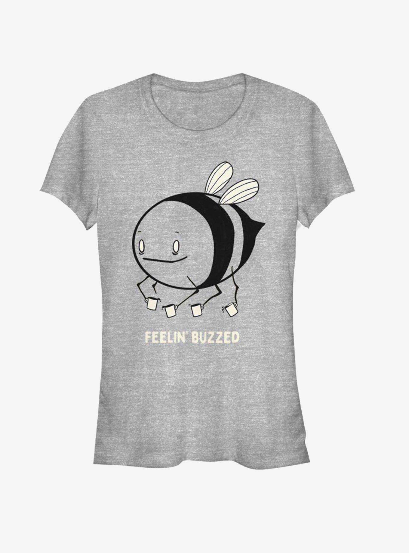 Feeling Buzzed Bee Girls T-Shirt - GREY | Hot Topic