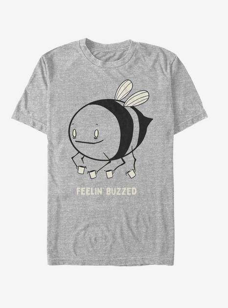 Feeling Buzzed Bee T-Shirt - GREY | Hot Topic