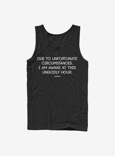Why Am I Awake Tank - BLACK | Hot Topic