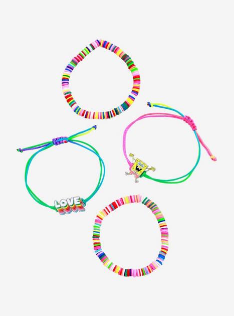 SpongeBob SquarePants Love BFF 4-Pack Bracelet Set | BoxLunch