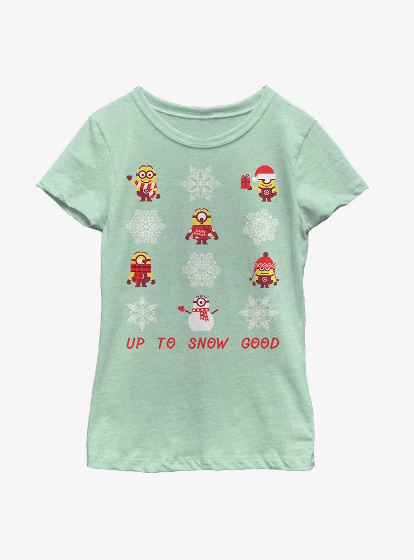 Despicable Me Minions Snowflake Minion Snowflake Youth Girls T-Shirt ...
