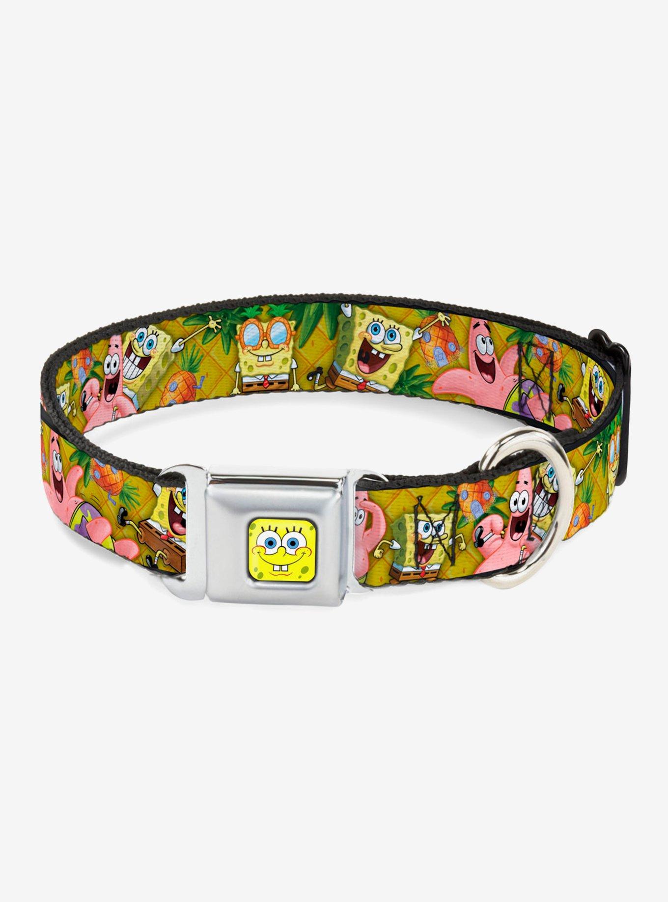 Spongebob Squarepants Patrick Starfish Poses Pineapple Dog Collar ...