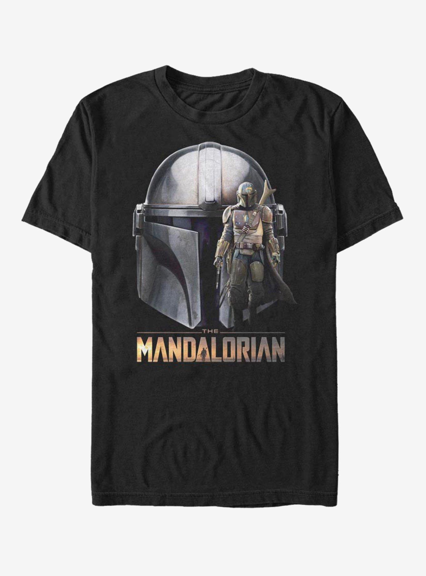 Star Wars The Mandalorian Mando Helmet T-Shirt - BLACK | BoxLunch
