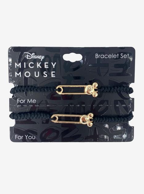 Disney Mickey Mouse Safety Pin Best Friend Bracelet Set | Hot Topic