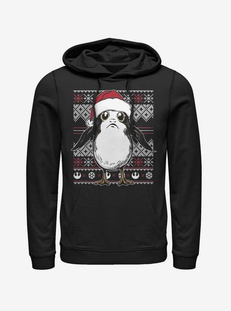 Star Wars Santa Porg Ugly Christmas Hoodie - BLACK | Hot Topic