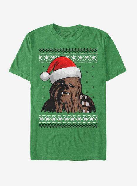 Star Wars Santa Chewie Chewbacca Ugly Christmas T-Shirt - GREEN | Hot Topic
