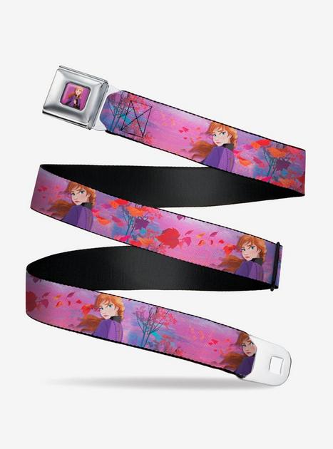 Disney Frozen 2 Anna Pose Swirling Leaves Youth Seatbelt Belt | BoxLunch