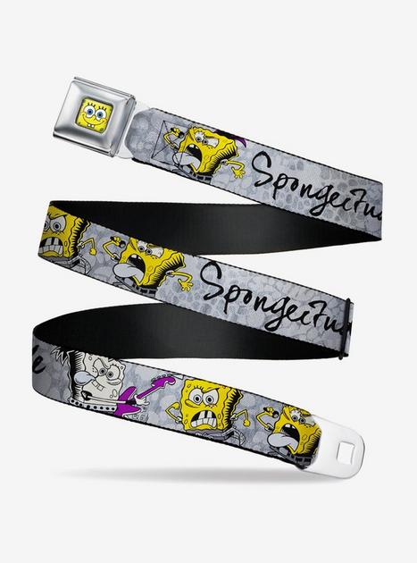 Spongebob Squarepants Poses Spongeitude Youth Seatbelt Belt | BoxLunch
