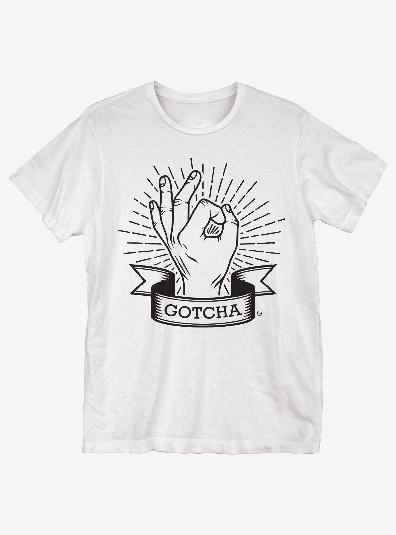 Gotcha Banner T-Shirt - WHITE | Hot Topic