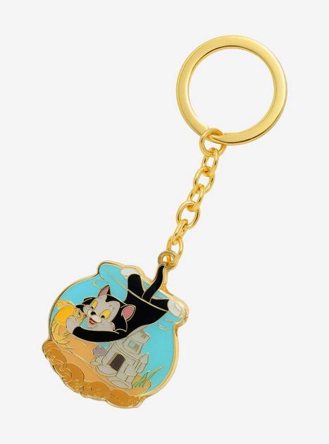 Loungefly Disney Pinocchio Figaro & Cleo Fishbowl Enamel Keychain ...