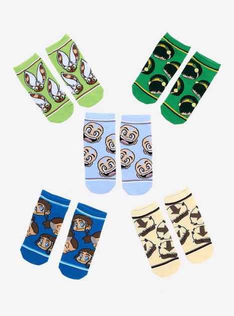 Avatar: The Last Airbender Characters Allover Print Crew Sock Set ...
