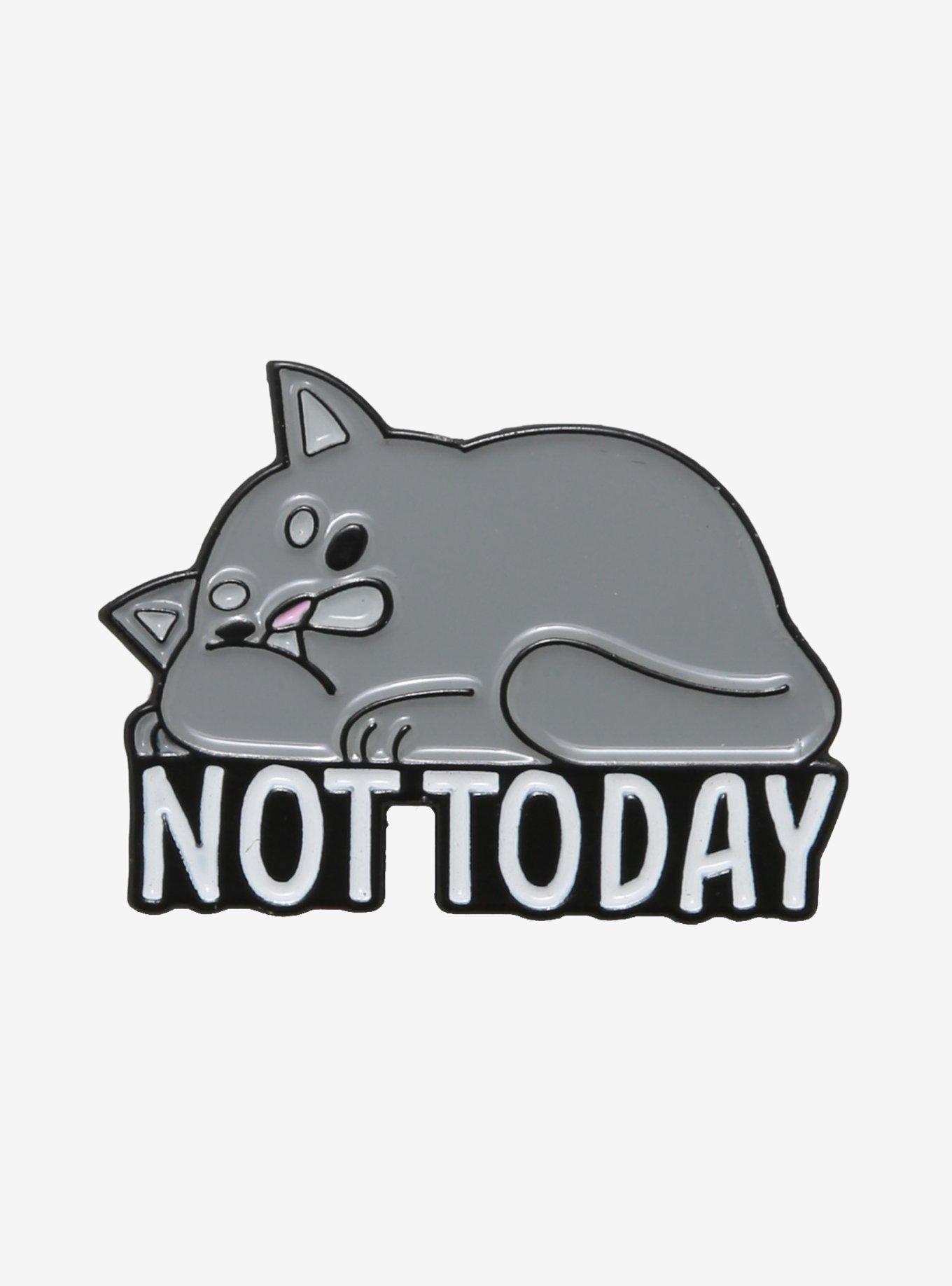 Not Today Cat Enamel Pin | BoxLunch