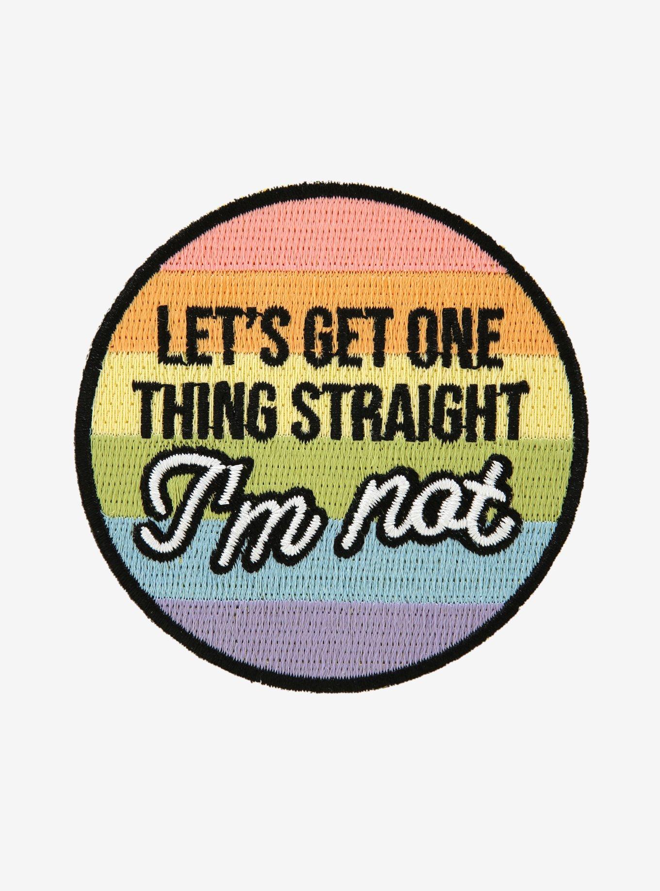 Not Straight Rainbow Patch | Hot Topic