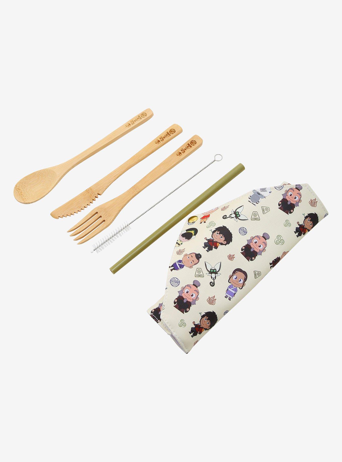 Avatar: The Last Airbender Chibi Bamboo Utensil Set | BoxLunch