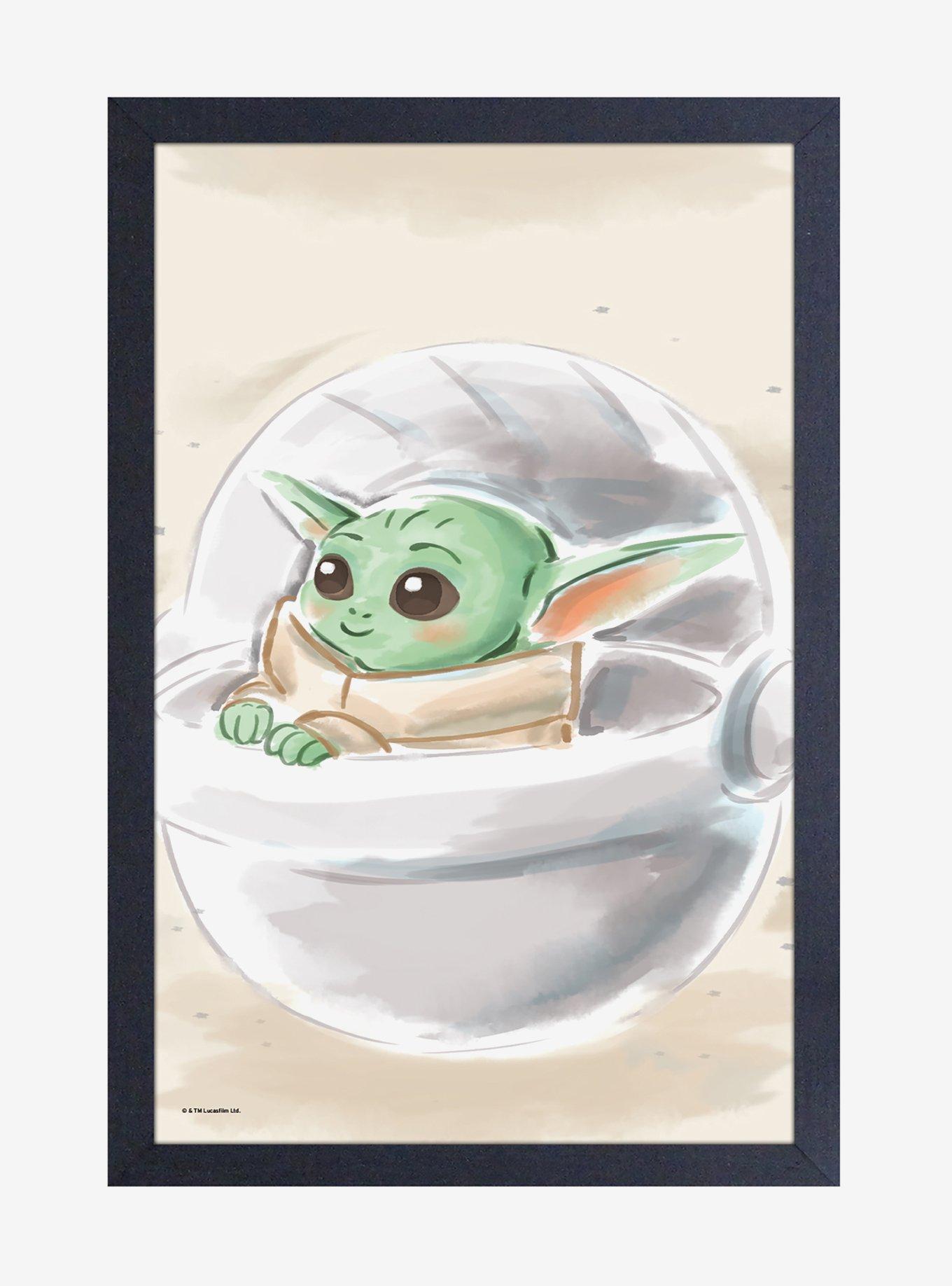 Star Wars The Mandalorian The Child Snow Poster | BoxLunch