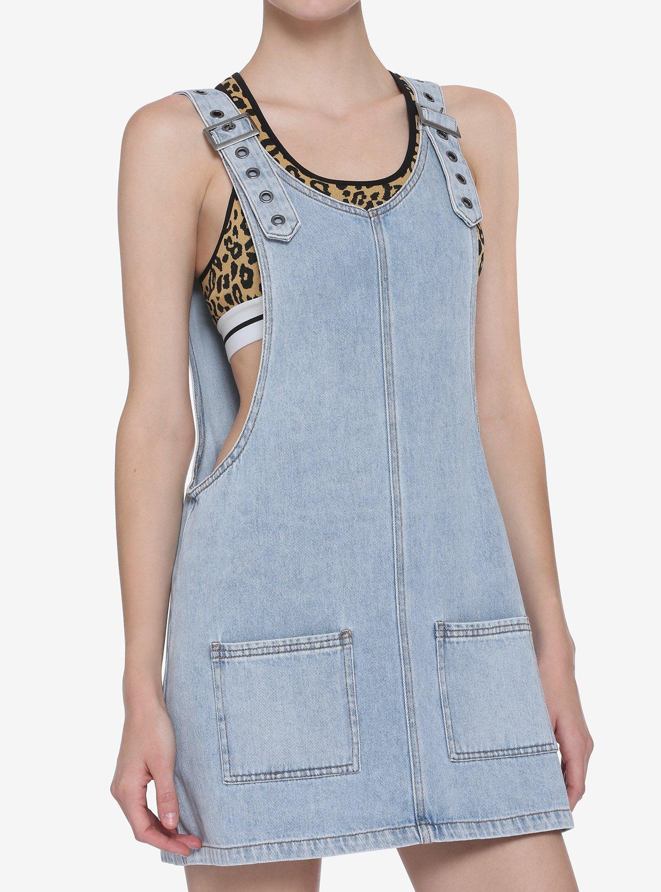 Indigo Denim Buckle Dress | Hot Topic