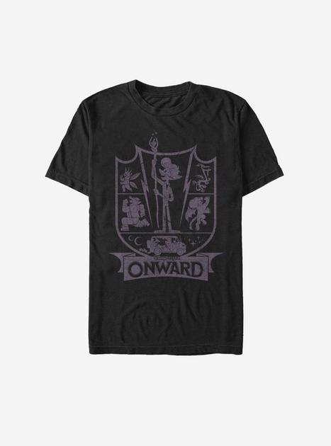 Disney Pixar Onward Adventure Crest T Shirt Black Boxlunch